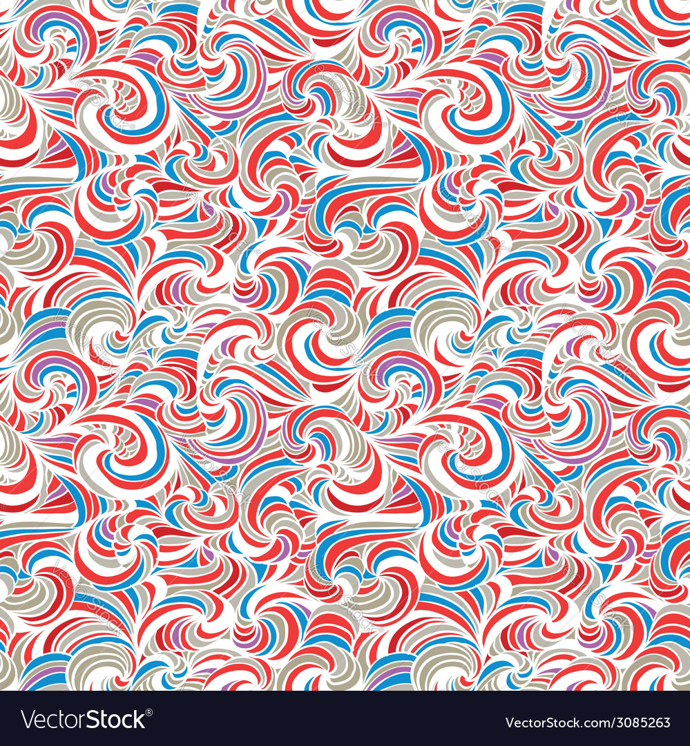 Funky seamless pattern hand drawn colorful Vector Image