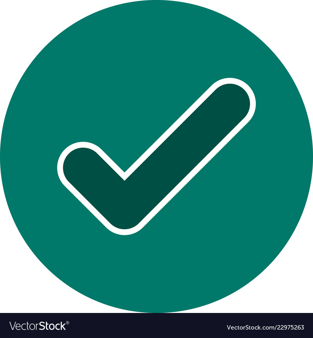 Tick icon Royalty Free Vector Image - VectorStock