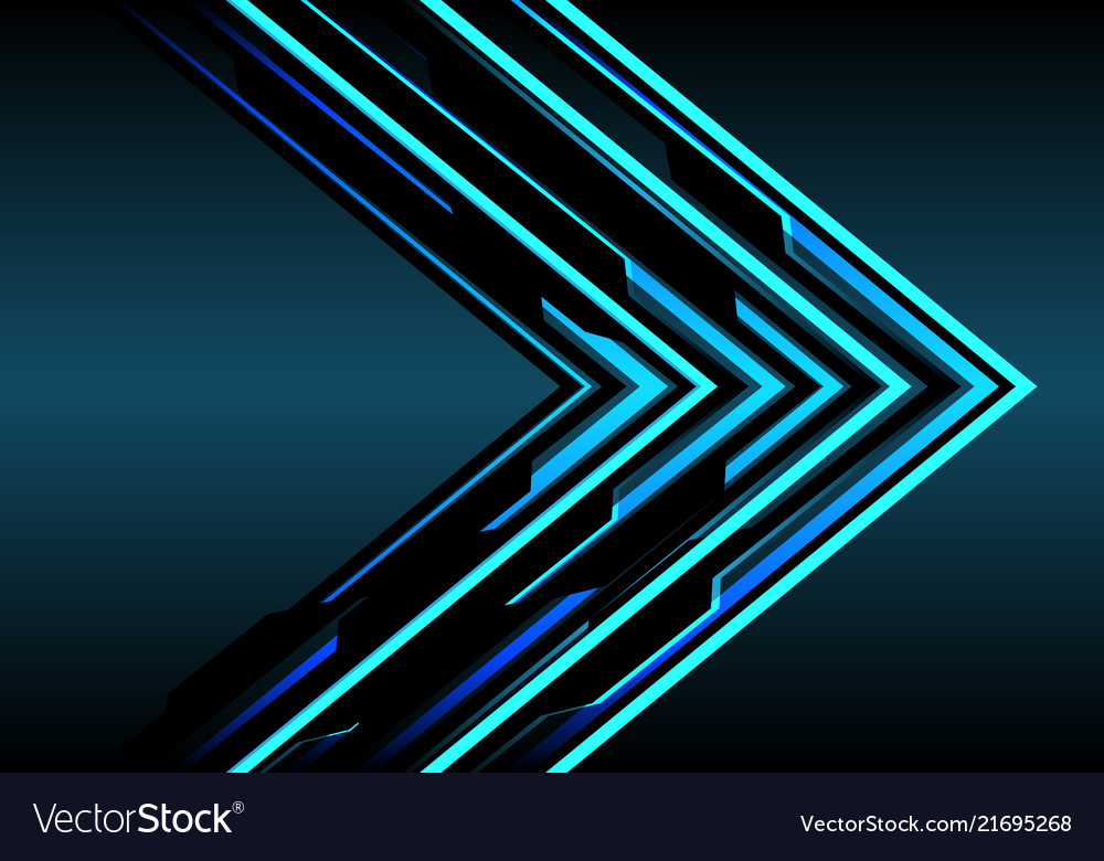Abstract blue arrow light technology direction Vector Image Abstract blue arrow light technology direction Vector Image