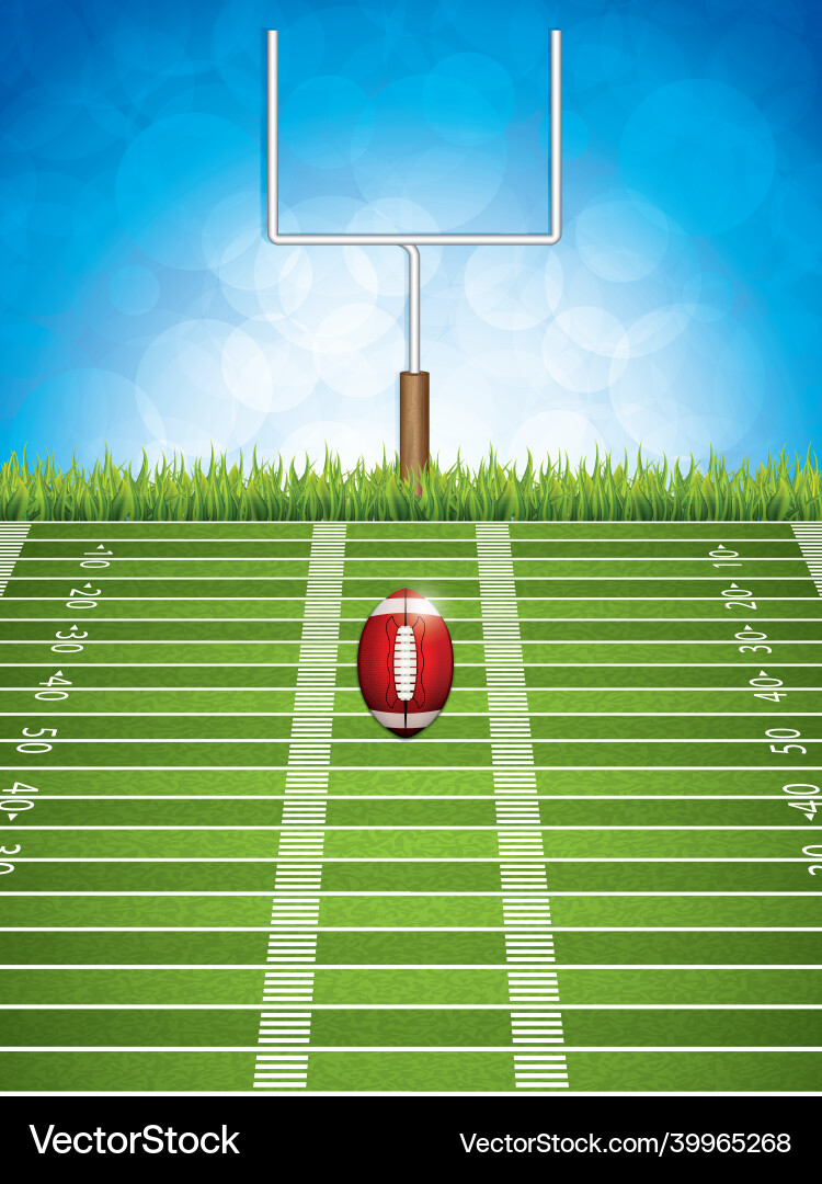 American football Royalty Free Vector Image - VectorStock