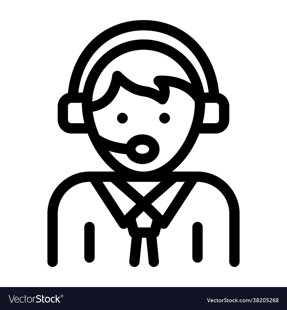 Customer assistant Royalty Free Vector Image - VectorStock