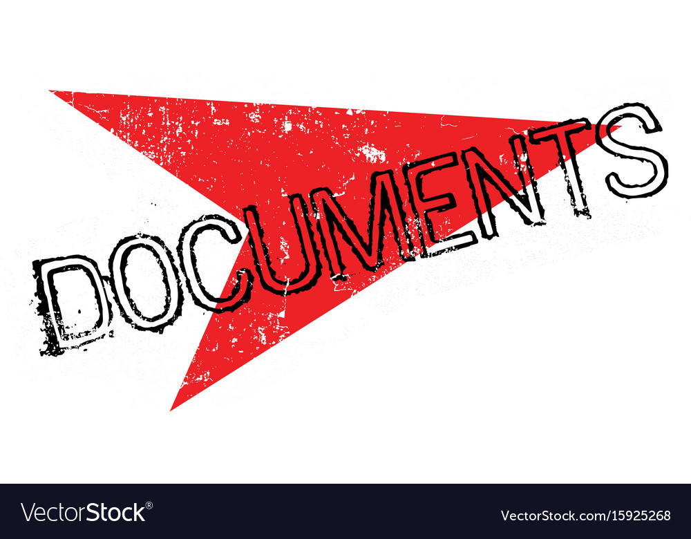 Documents rubber stamp Royalty Free Vector Image