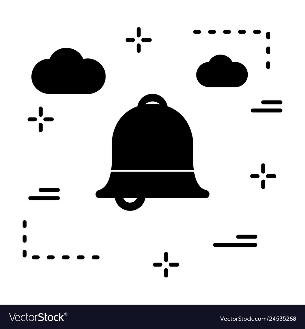Notification icon Royalty Free Vector Image - VectorStock