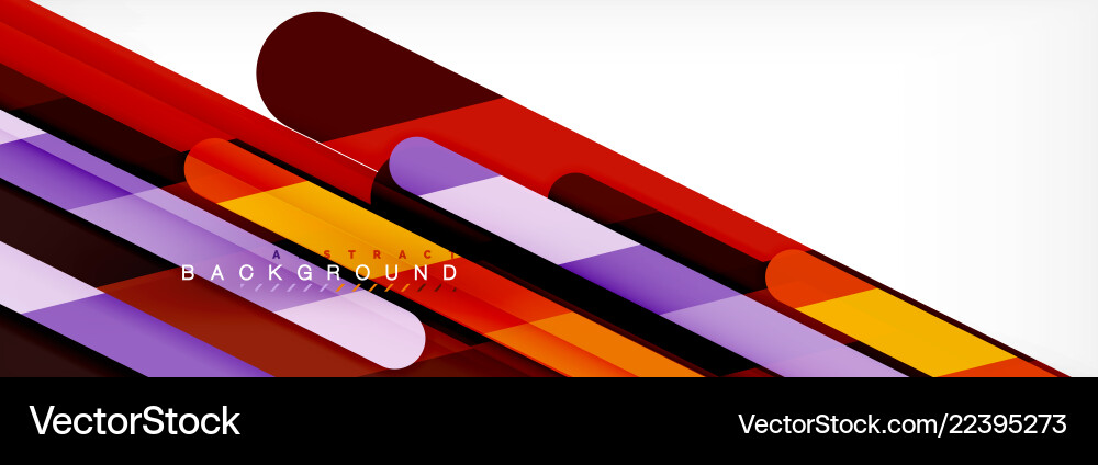 Abstract colorful lines modern geometric Vector Image