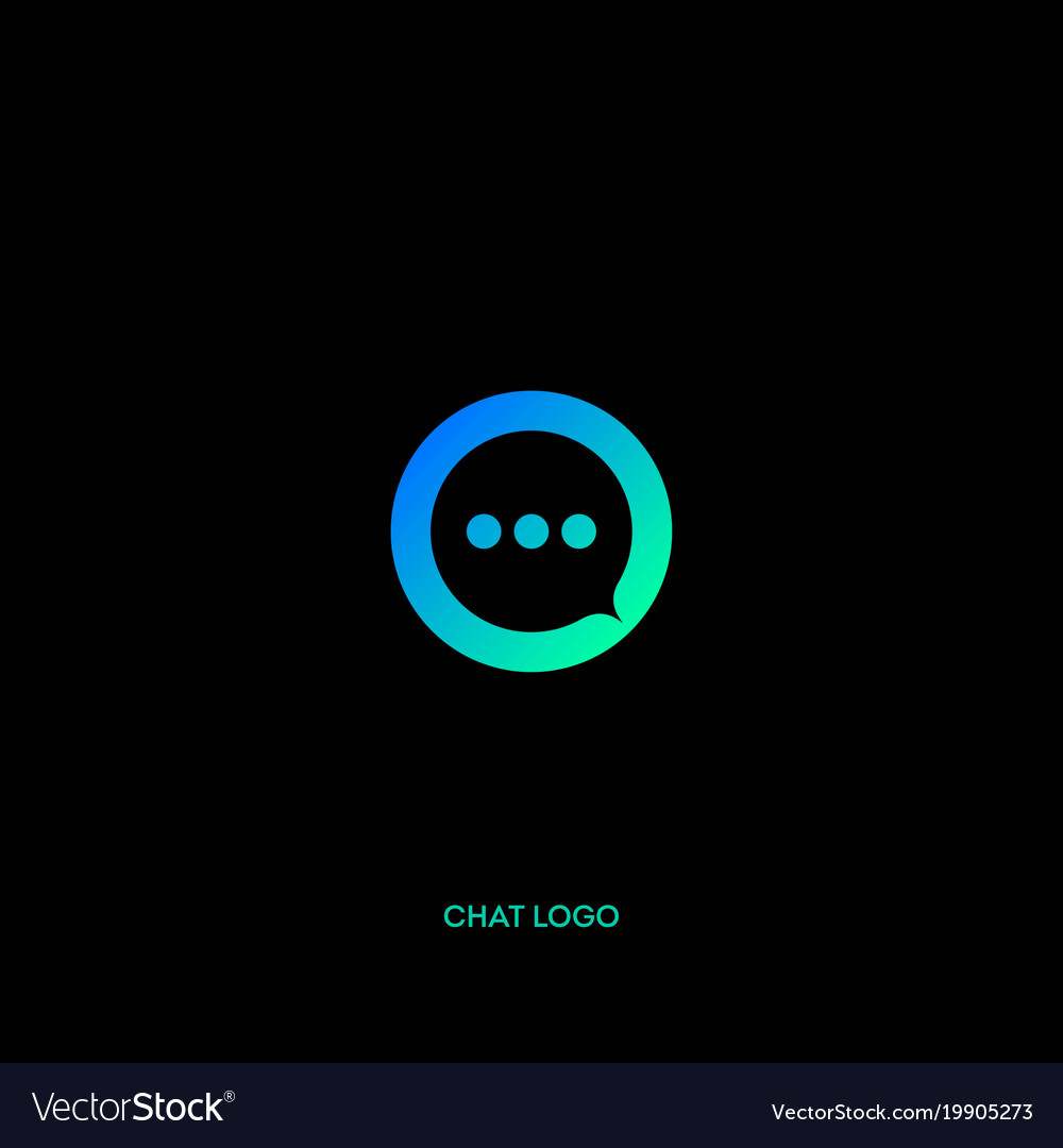 Chat logo Royalty Free Vector Image - VectorStock