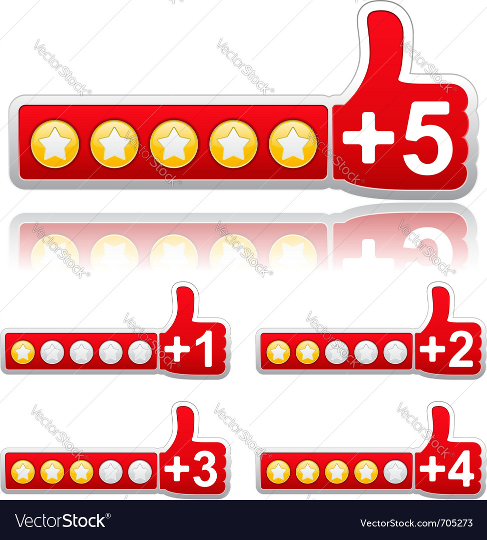 Rate buttons Royalty Free Vector Image - VectorStock