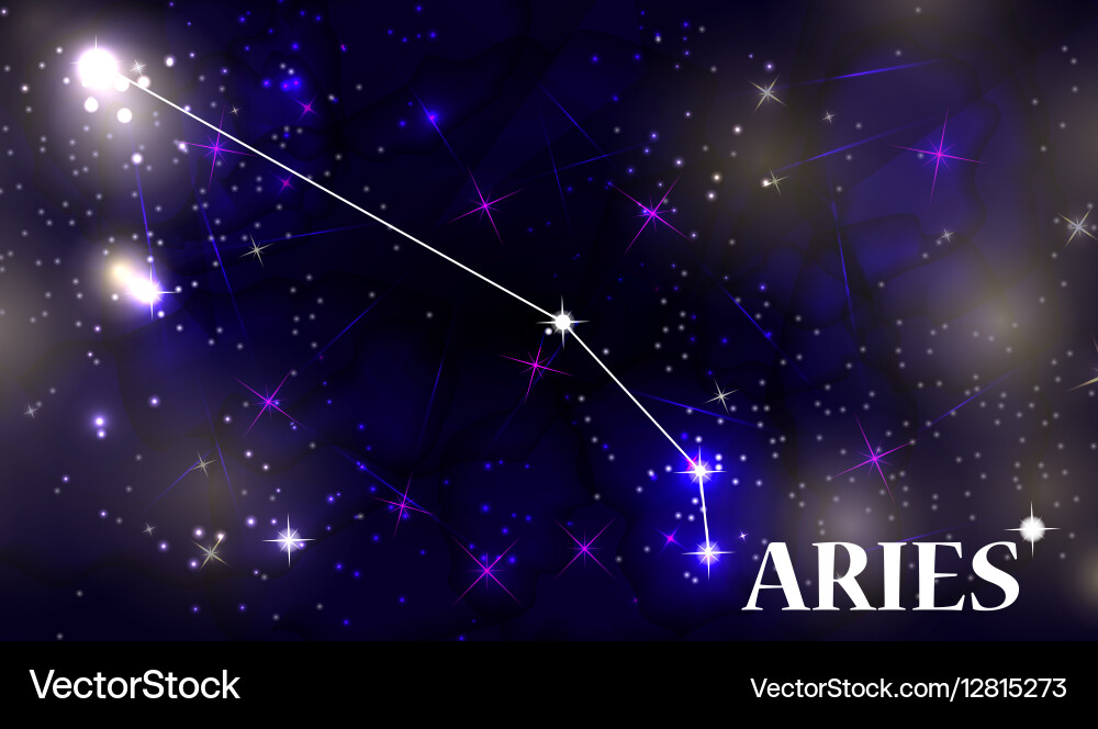 Symbol aries zodiac sign Royalty Free Vector Image