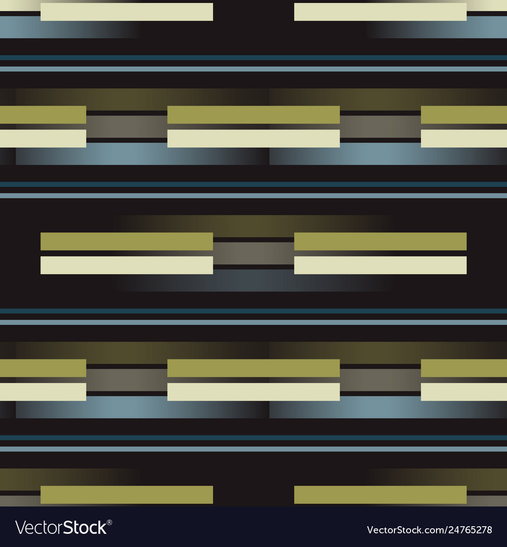 3d lines horizontal seamless pattern Royalty Free Vector