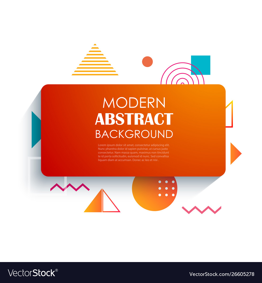 Abstract red rectangle geometric pattern design Vector Image