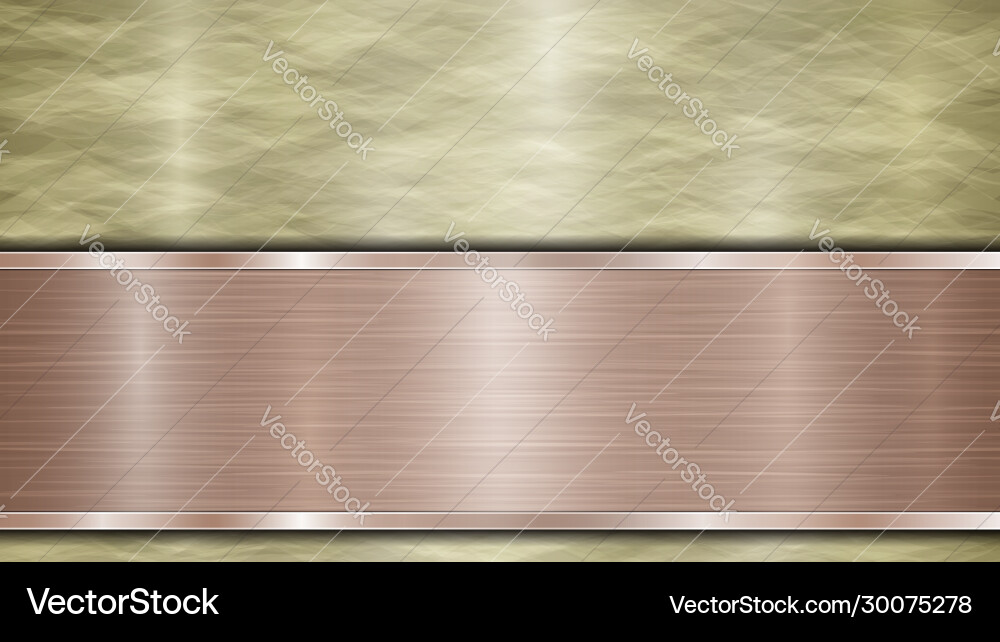 Metal background with polished plate Royalty Free Vector