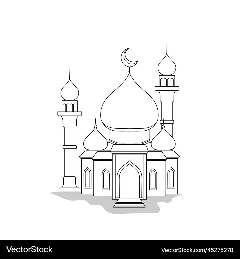 Minaret Drawing The Shah Jahan Mosque In Woking | Europeana
