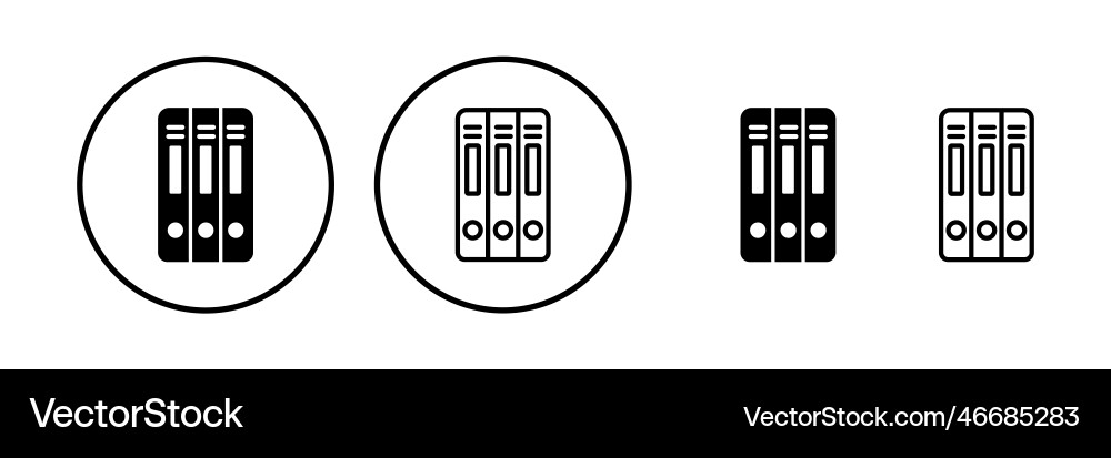 Archive icon archive storage icon folders icon Vector Image