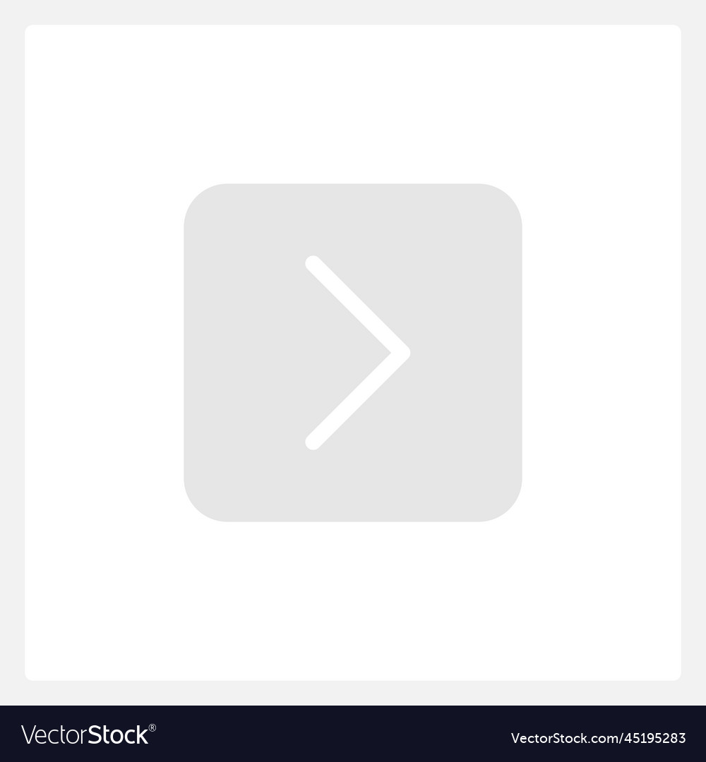 Inactive Forward Button Ui Element Template Vector Image