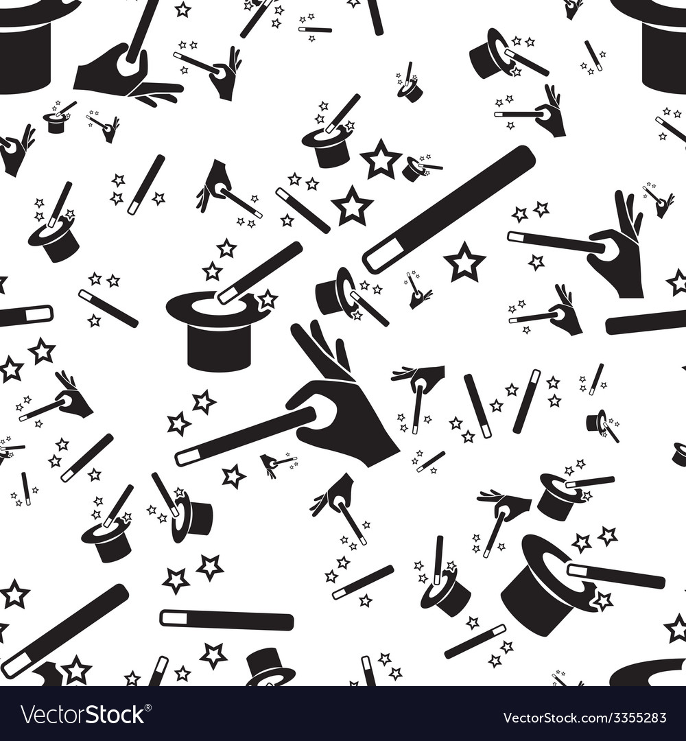 Magic seamless pattern Royalty Free Vector Image