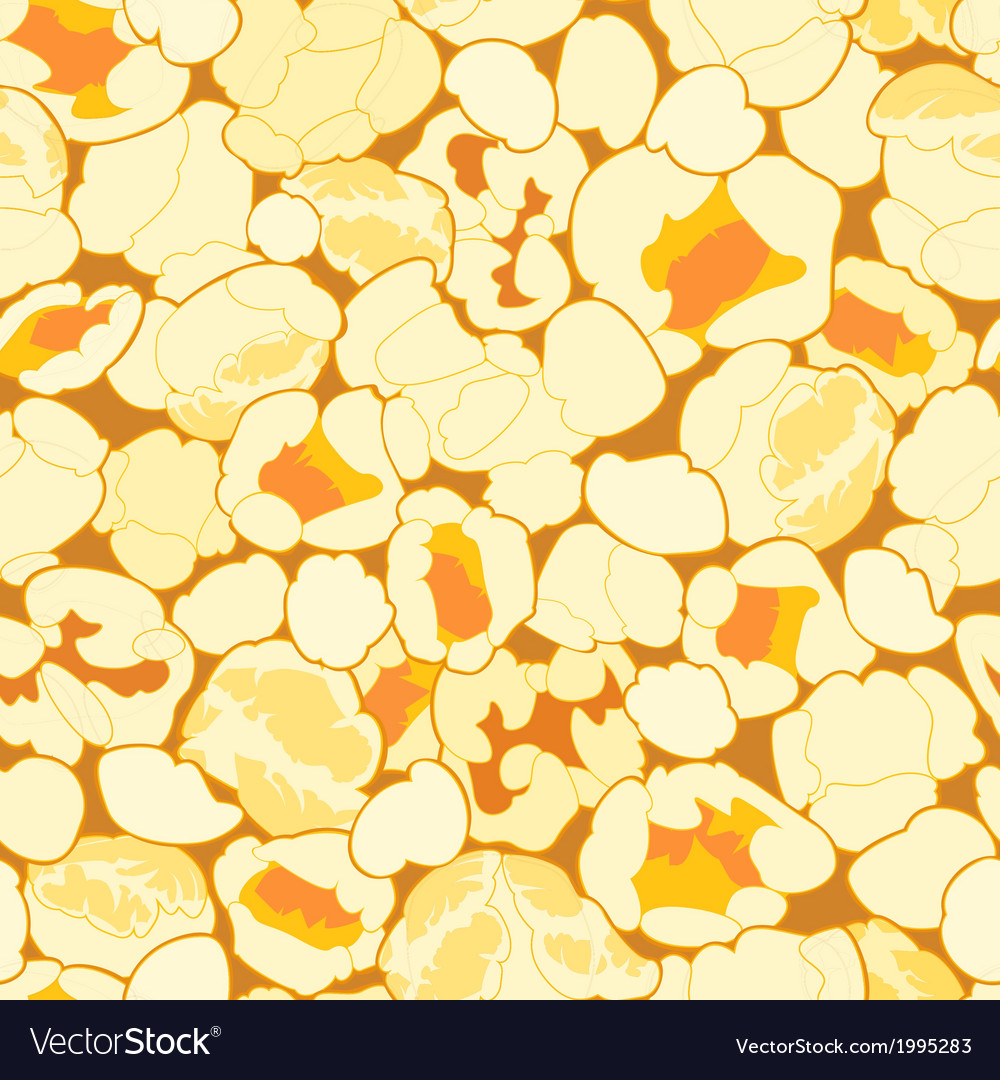 Popcorn seamless pattern Royalty Free Vector Image