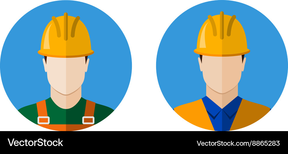 Set of builders icons Royalty Free Vector Image