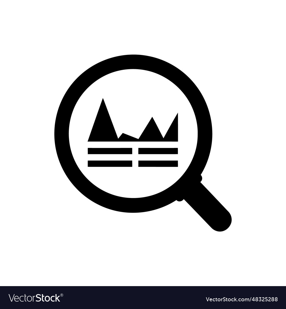 Analysis chart icon Royalty Free Vector Image - VectorStock