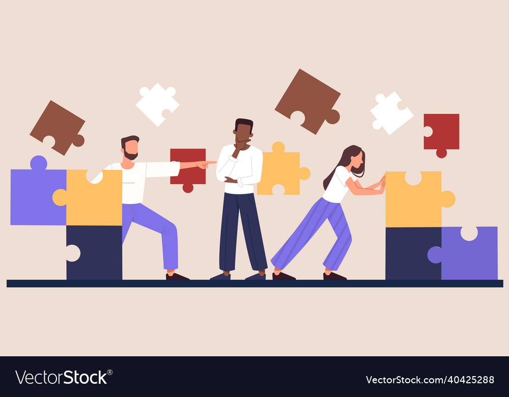 Business team concept Royalty Free Vector Image