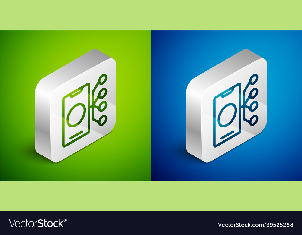 Isometric line neural network icon isolated Vector Image Isometric line neural network icon isolated Vector Image