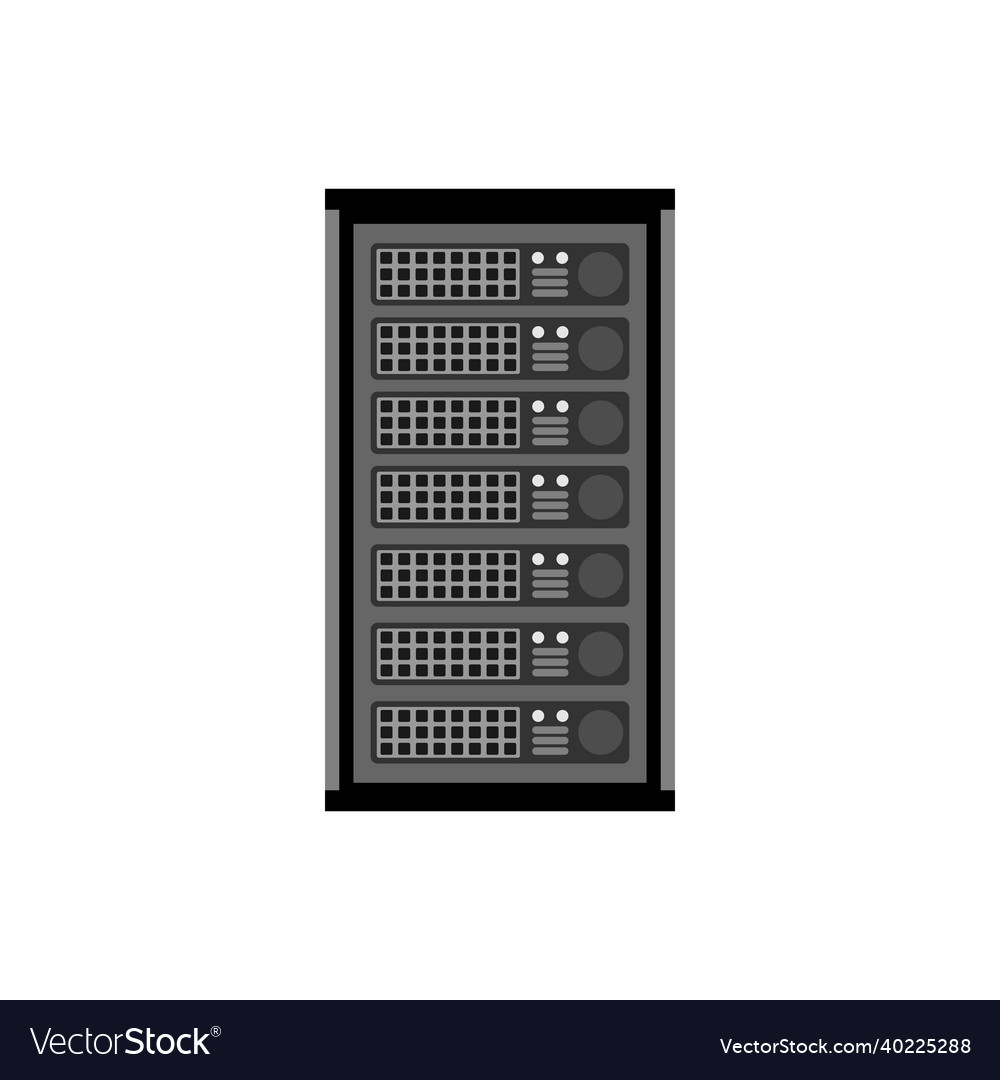 Server hosting icon design template isolated Vector Image