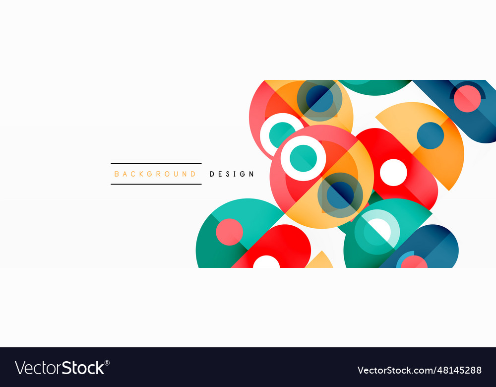 Simple circles and round elements pattern Vector Image