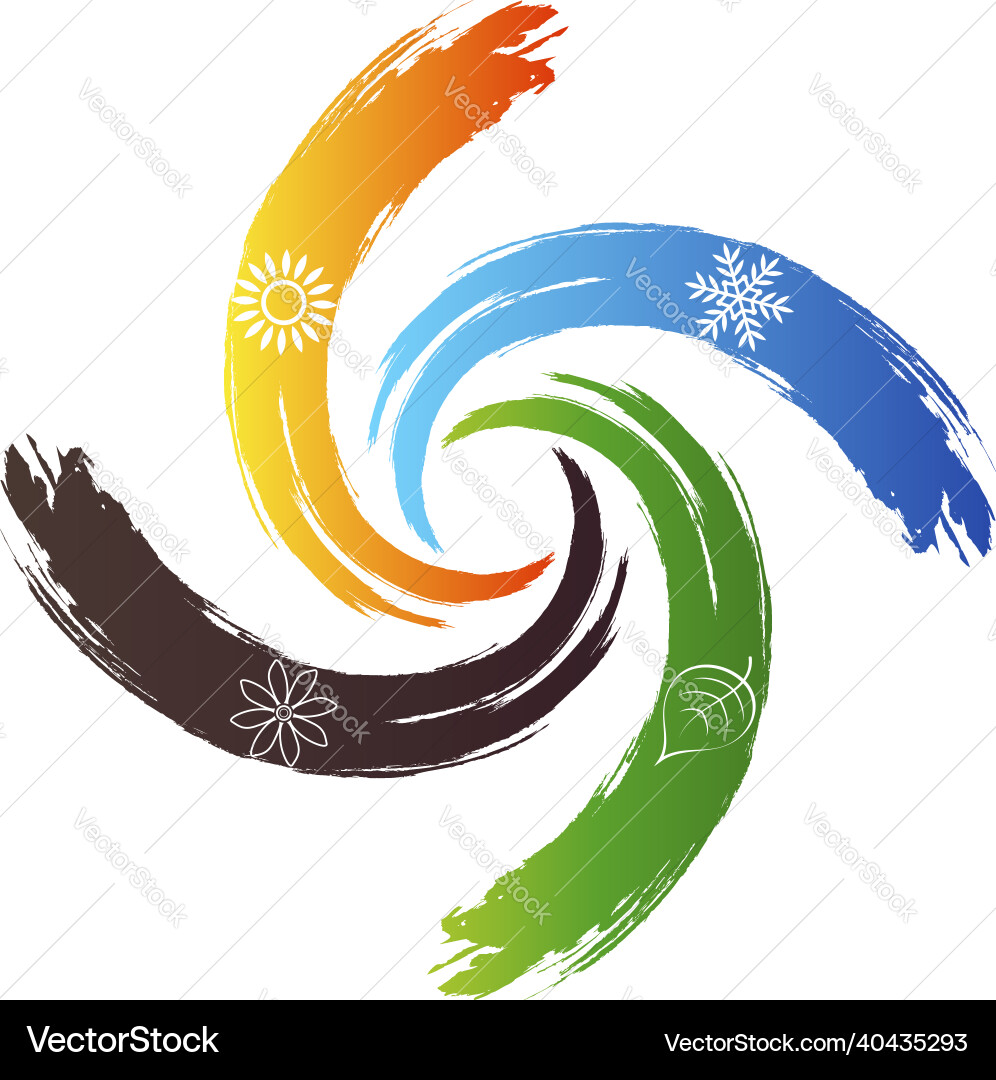 Air conditioner cooling and heating eco symbol Vector Image