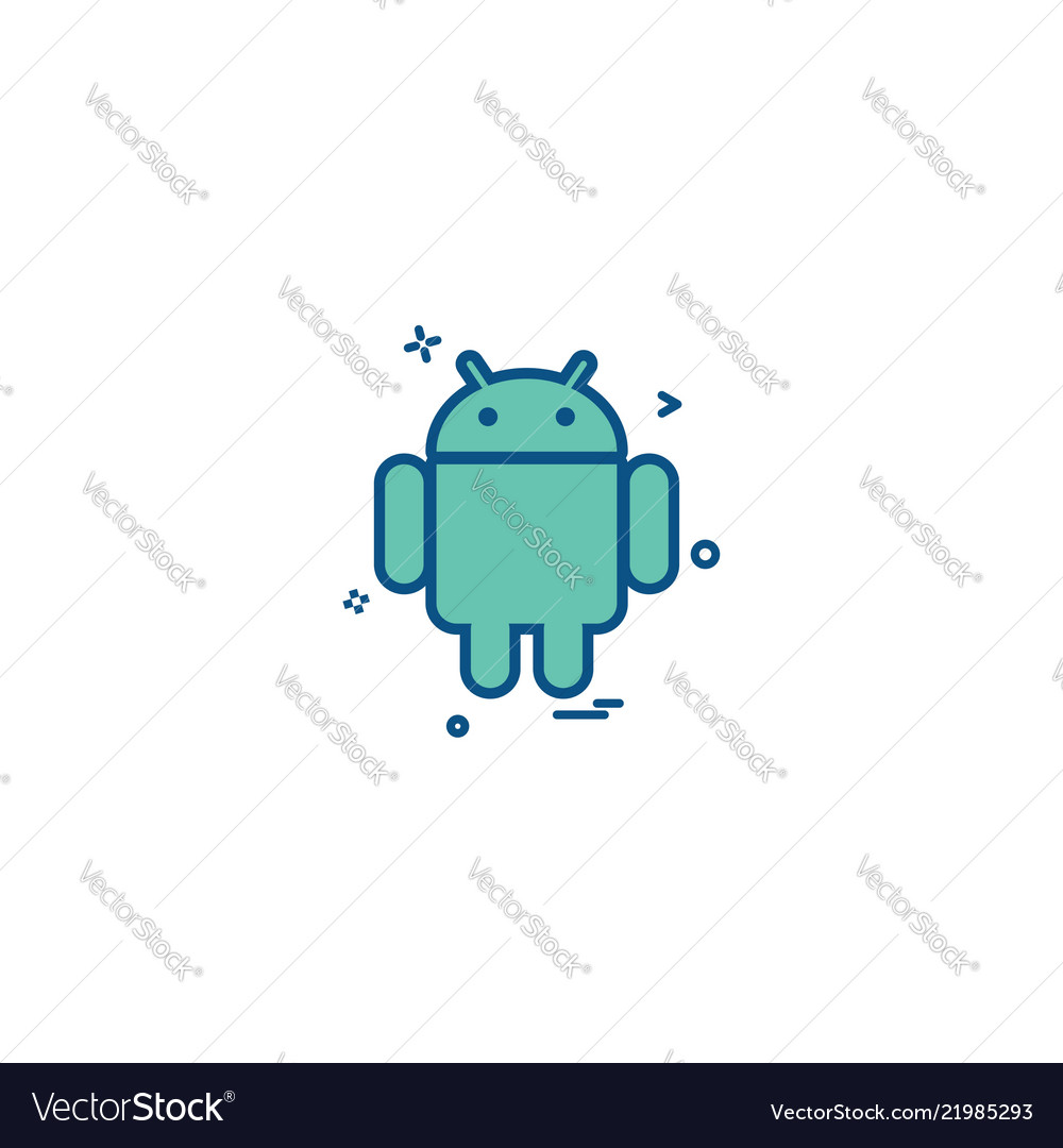 Android icon design Royalty Free Vector Image - VectorStock