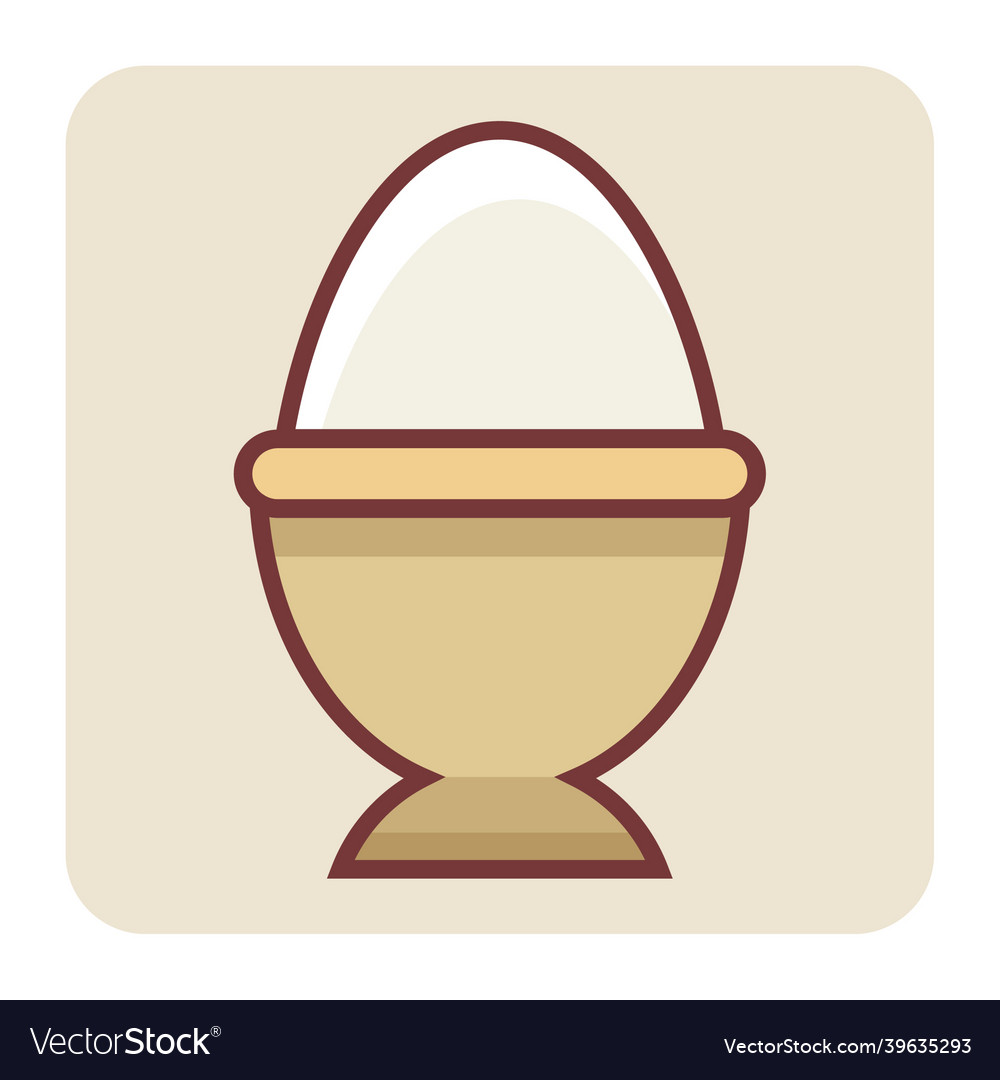 Boiled egg Royalty Free Vector Image - VectorStock