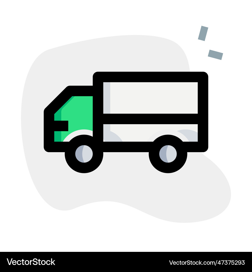 Carrier trucks used in logistics chain Royalty Free Vector