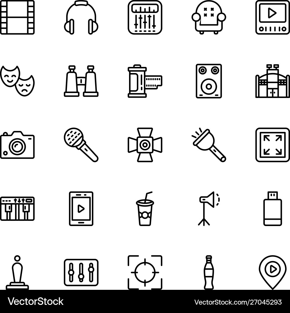 Cinema and movie making Royalty Free Vector Image