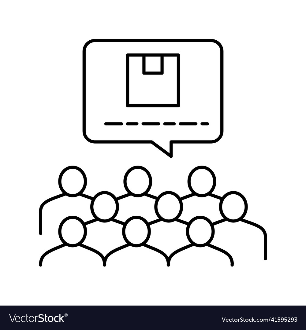 Conference market research line icon Royalty Free Vector Conference market research line icon Royalty Free Vector