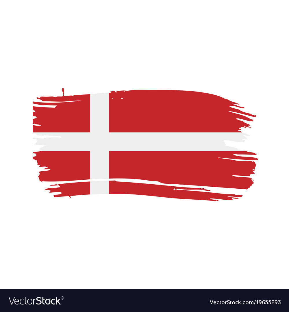 Danmark flag Royalty Free Vector Image - VectorStock