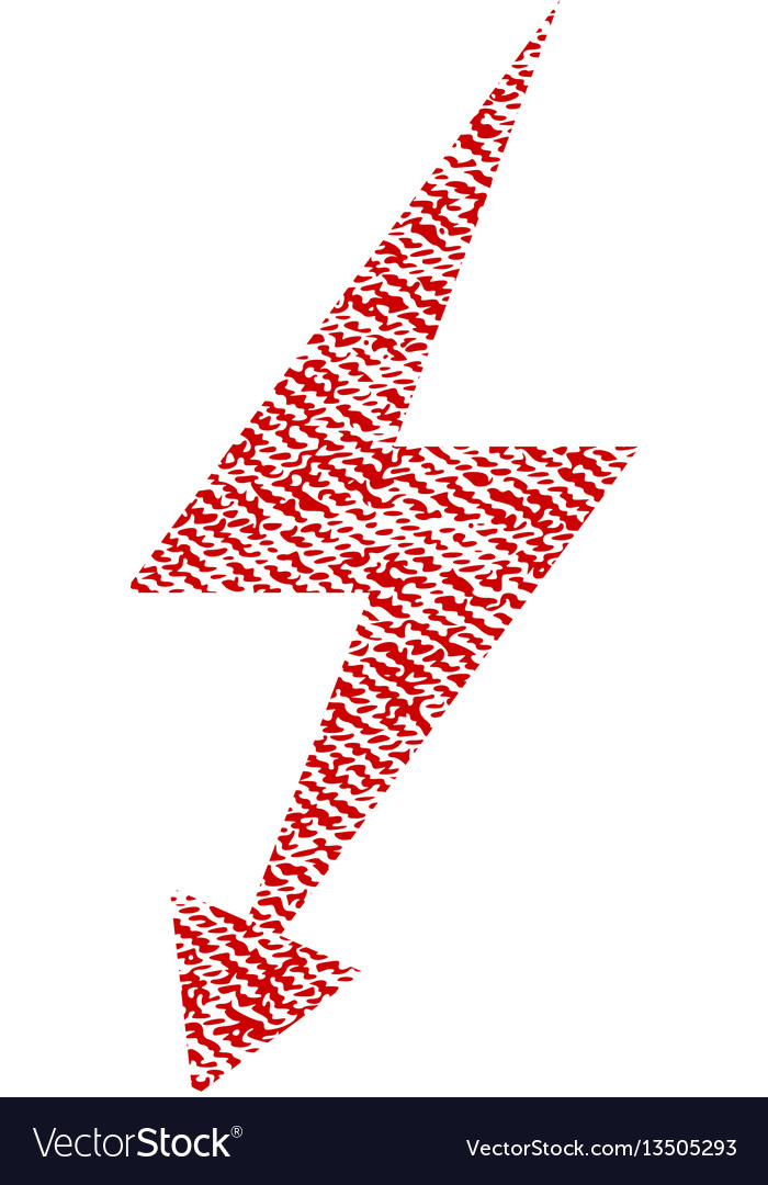 Electric strike fabric textured icon Royalty Free Vector Electric strike fabric textured icon Royalty Free Vector