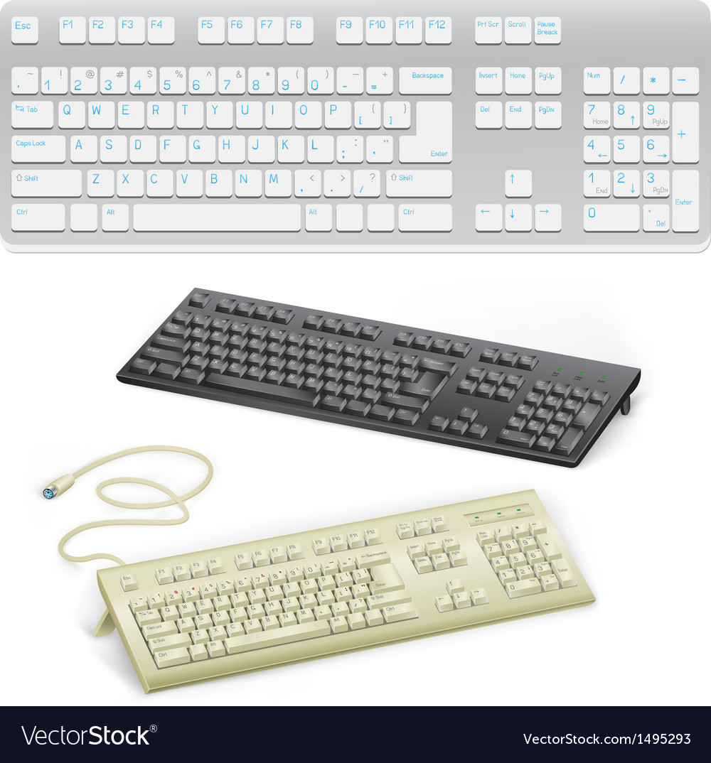 Keyboard Royalty Free Vector Image - VectorStock Keyboard Royalty Free Vector Image - VectorStock