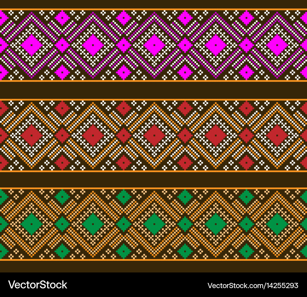 Ukrainian Vyshyvanka Embroidery Pattern Royalty Free Vector
