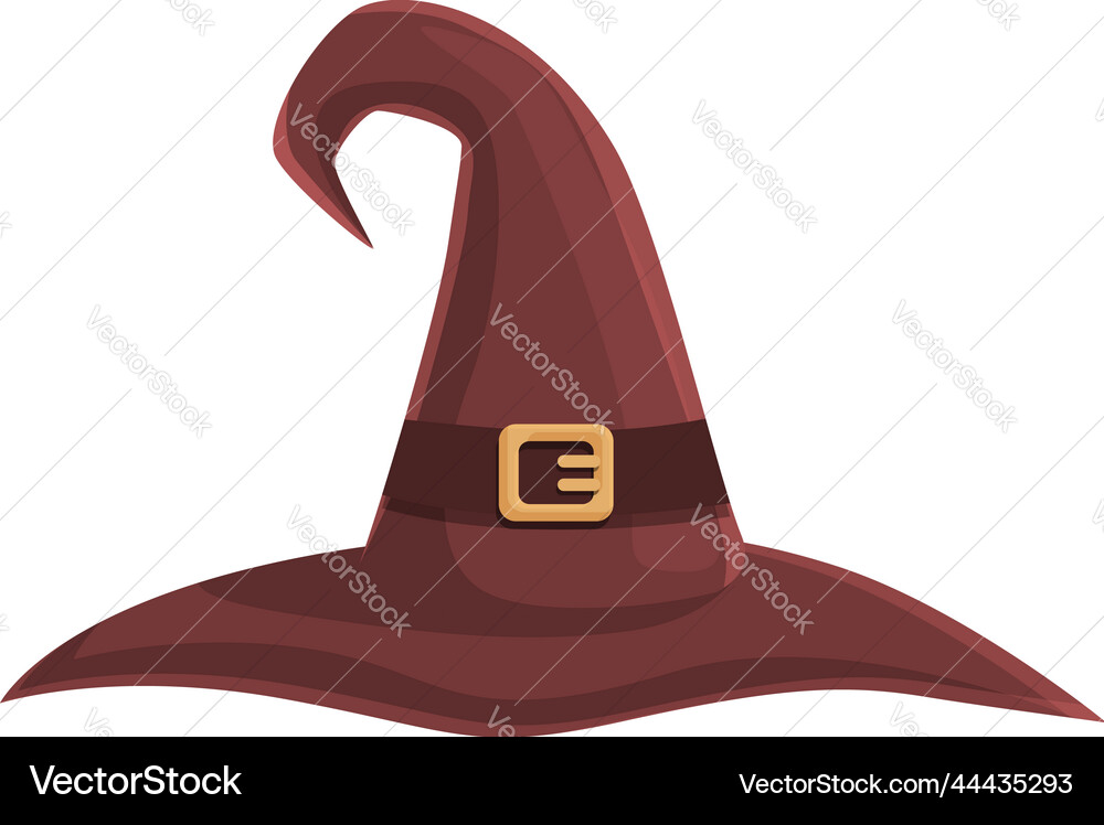 Wand magic hat icon cartoon magician cap Vector Image