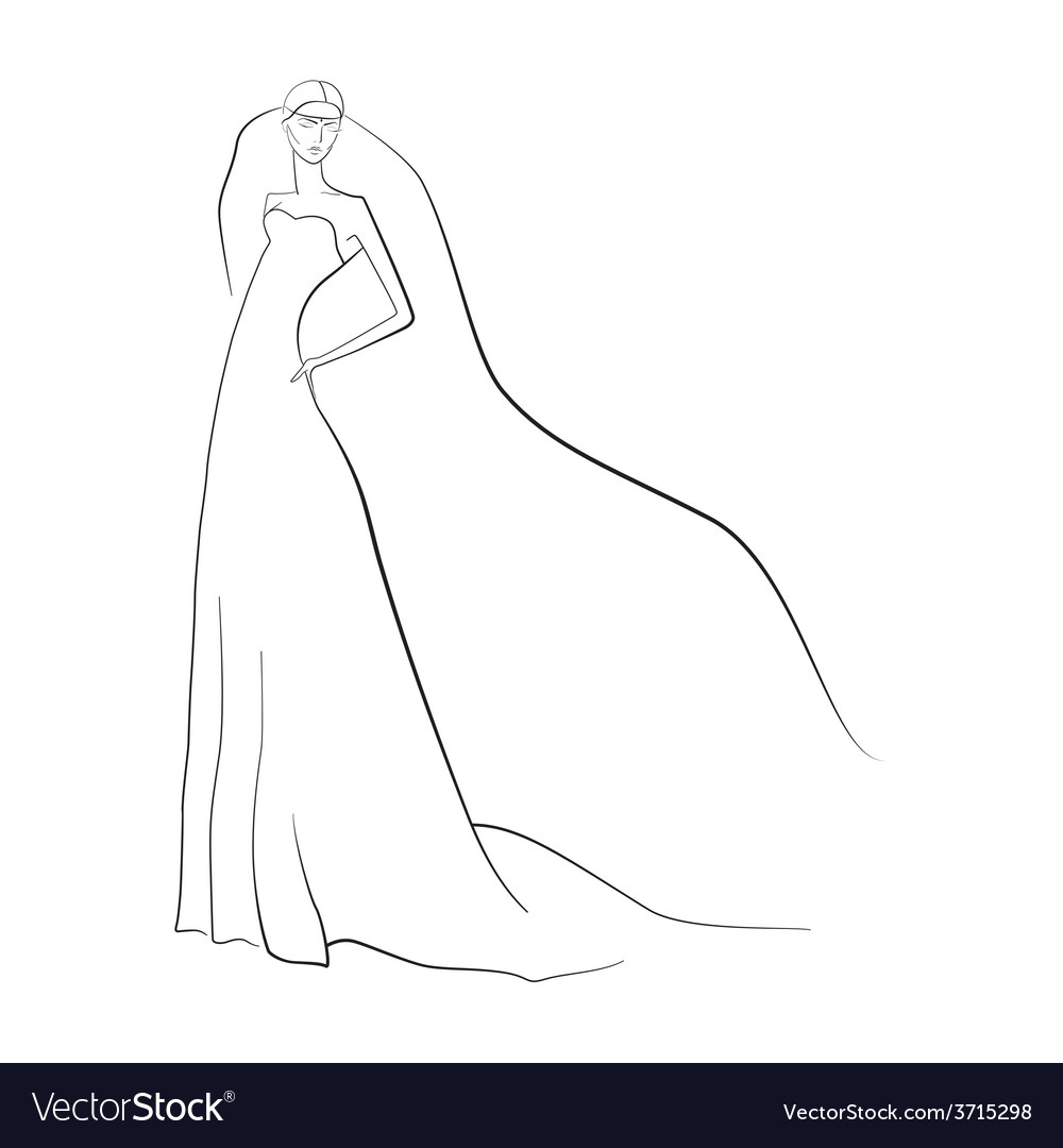 Bride Royalty Free Vector Image - VectorStock