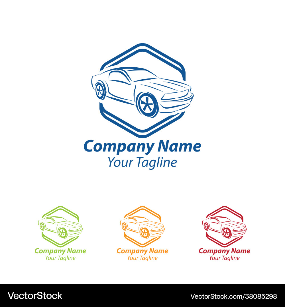 Logo design template for carcar car rental Vector Image