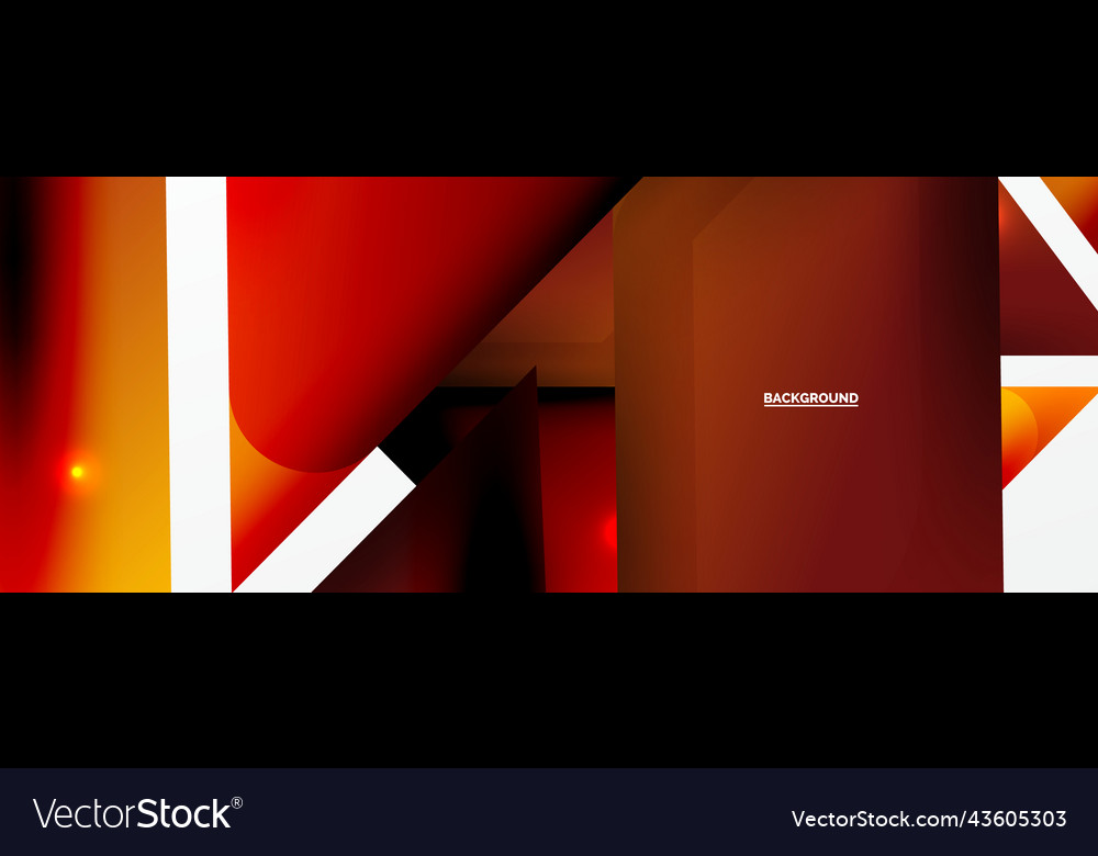 Abstract background simple color geometric shapes Vector Image