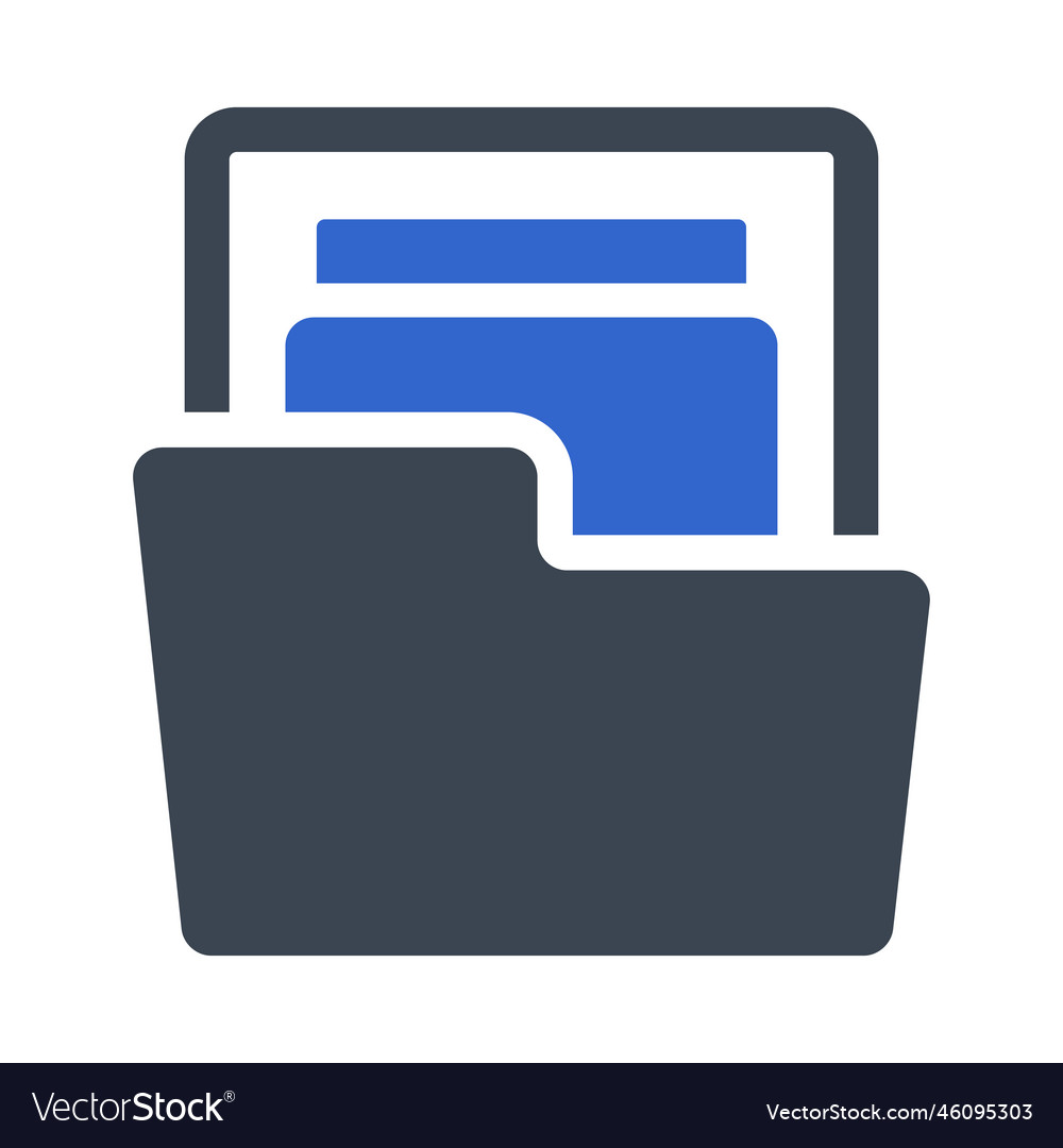 Archive folder icon Royalty Free Vector Image - VectorStock