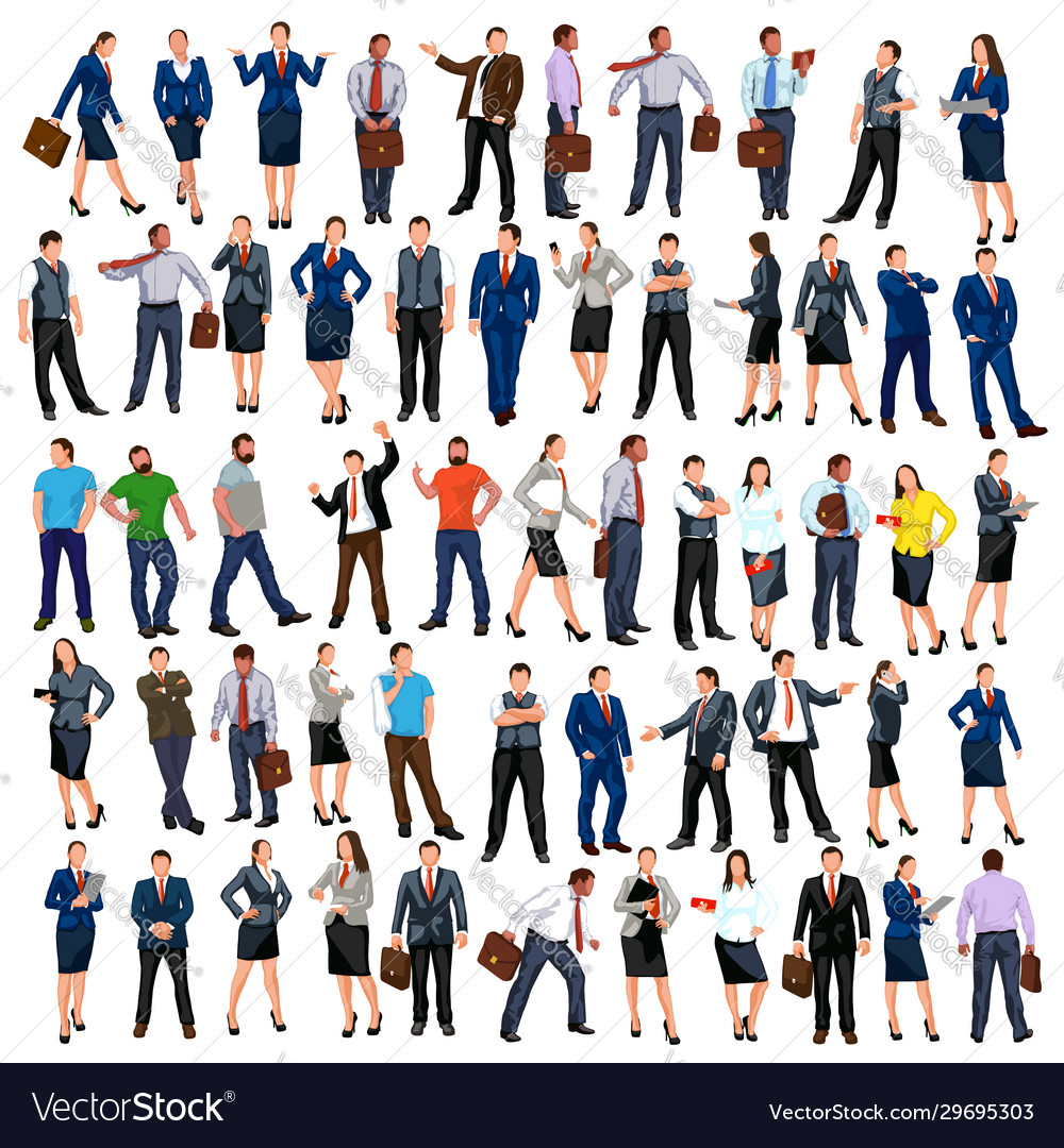 Business people 01 Royalty Free Vector Image - VectorStock