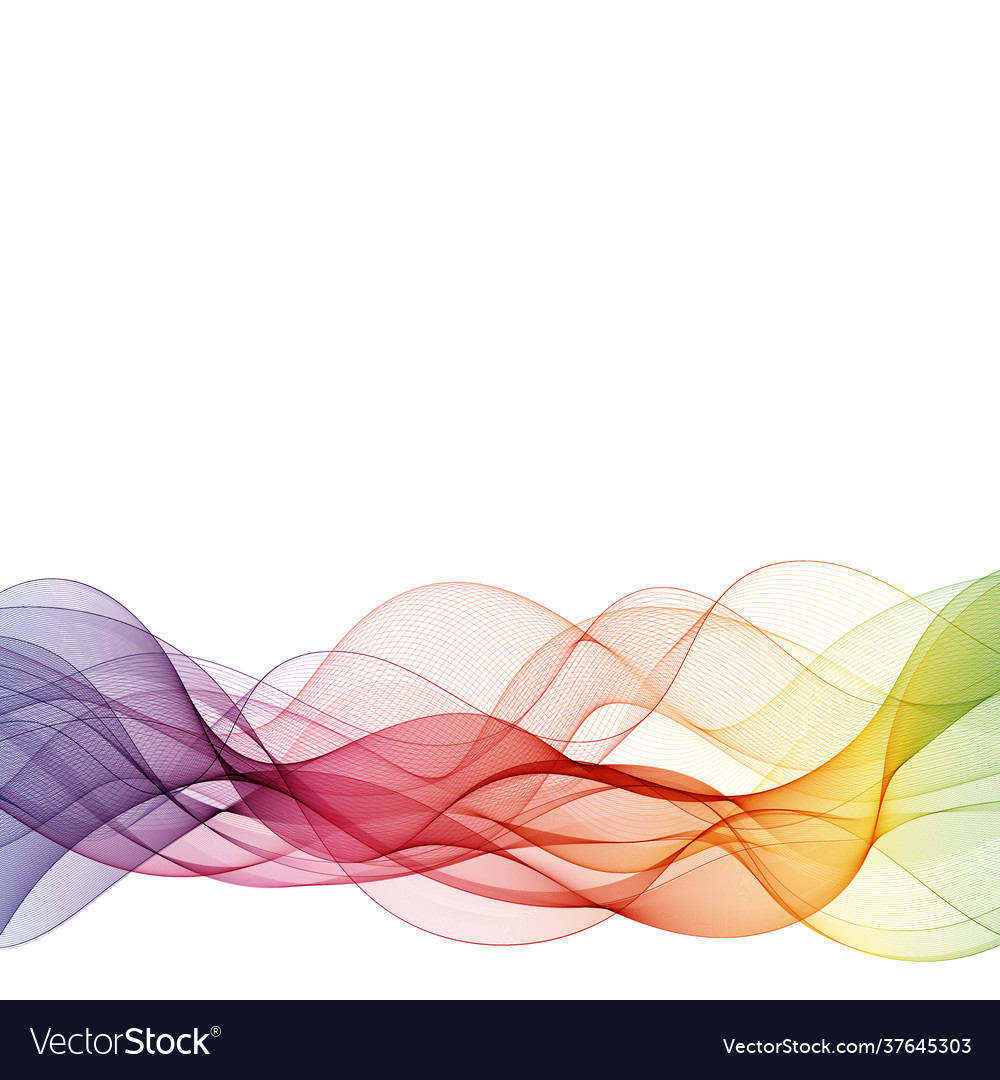 Colorful abstract wave presentation template Vector Image