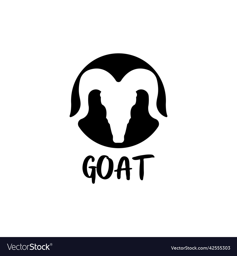 Goat logo icon design Royalty Free Vector Image