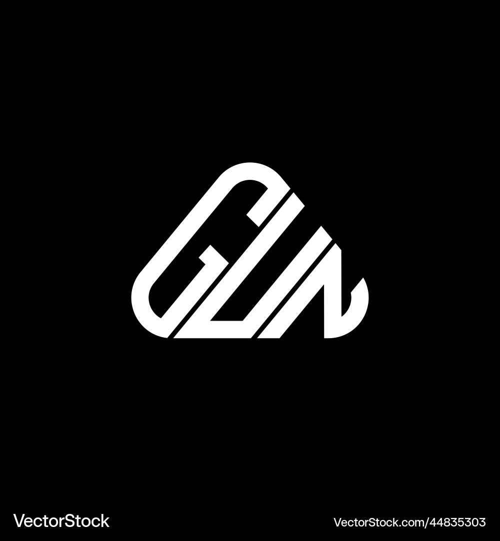Gun letter logo creative design with graphic gun Vector Image