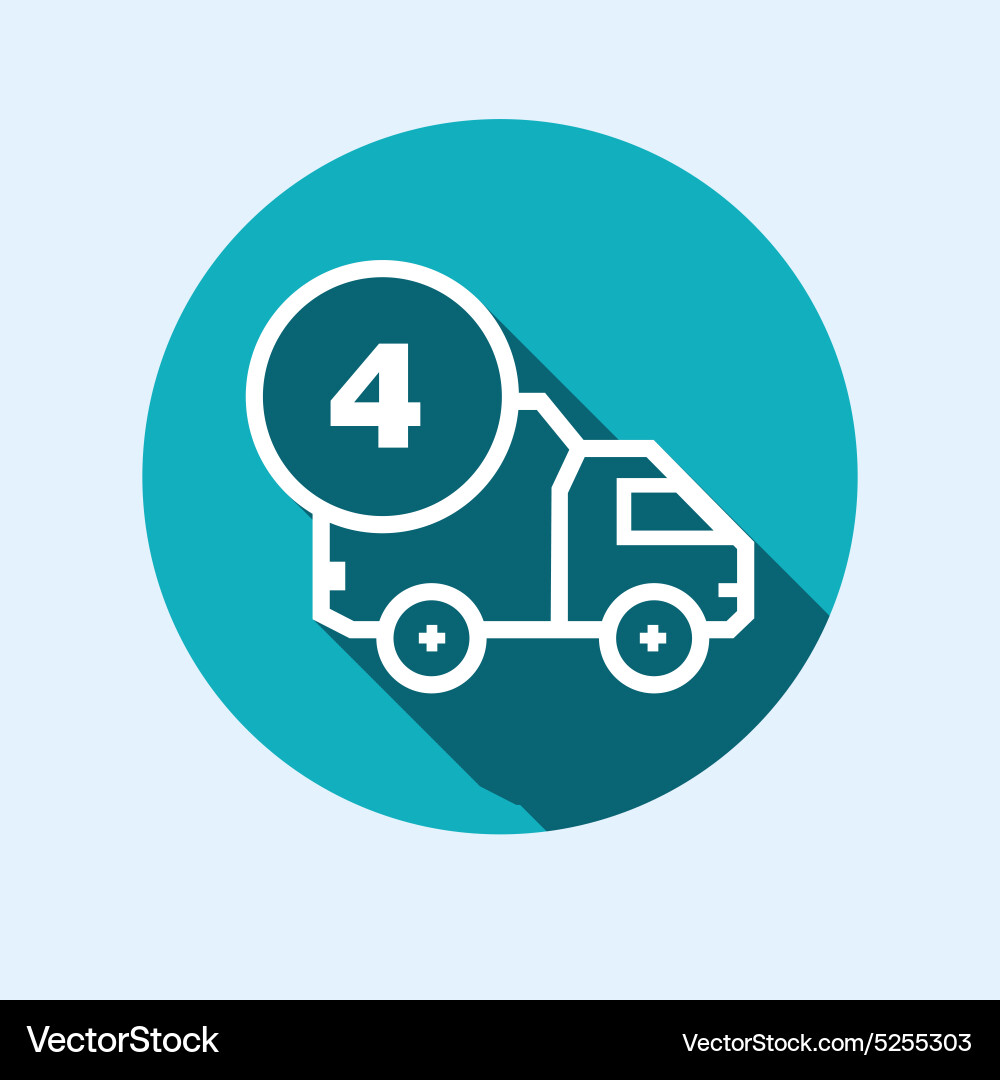 Icon for vehicle delivery services and goods Vector Image
