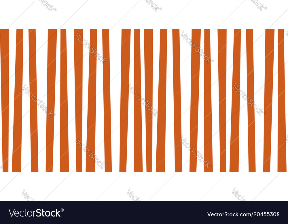Abstract vertical striped pattern orange Vector Image