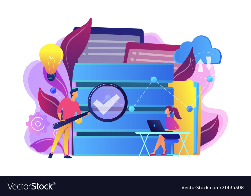 Big data analytics concept Royalty Free Vector Image