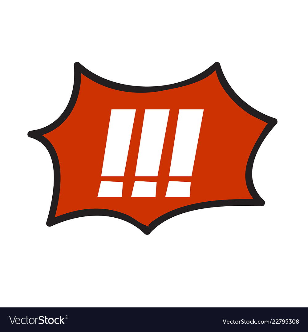 Exclamation marks Royalty Free Vector Image - VectorStock