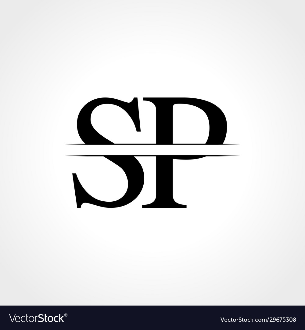 Initial letter sp logo design template Royalty Free Vector Initial letter sp logo design template Royalty Free Vector