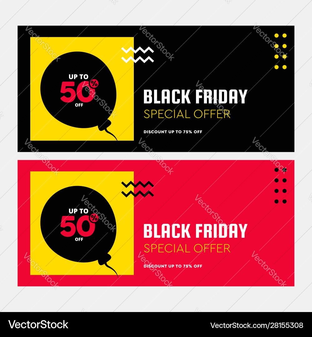 Red banner design abstract poster gift card sal Vector Image